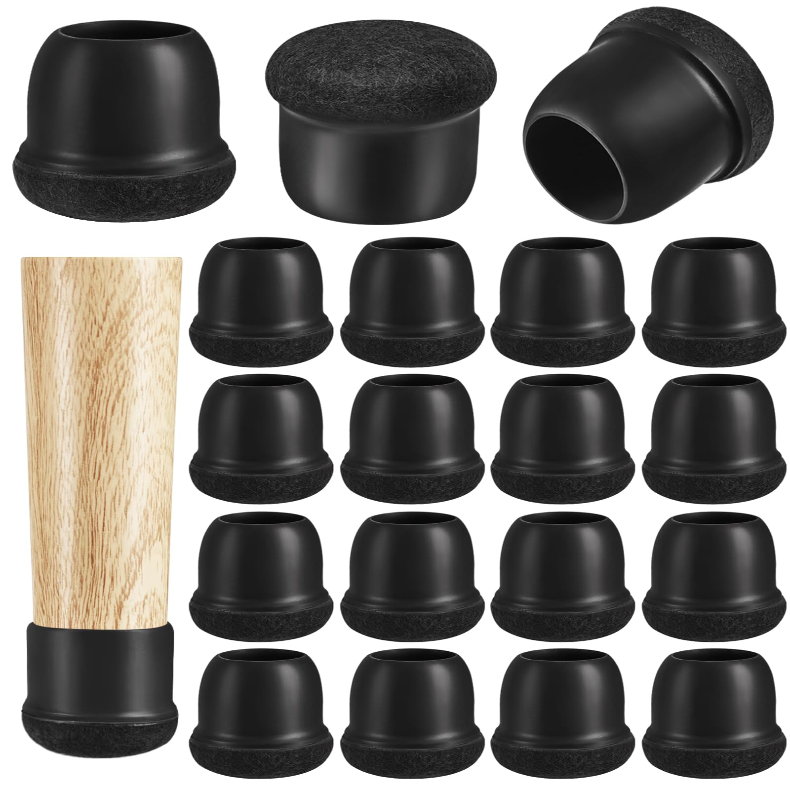 Amazon.com: 16 Pack Chair Leg Floor Protectors for Hardwood Floors ...