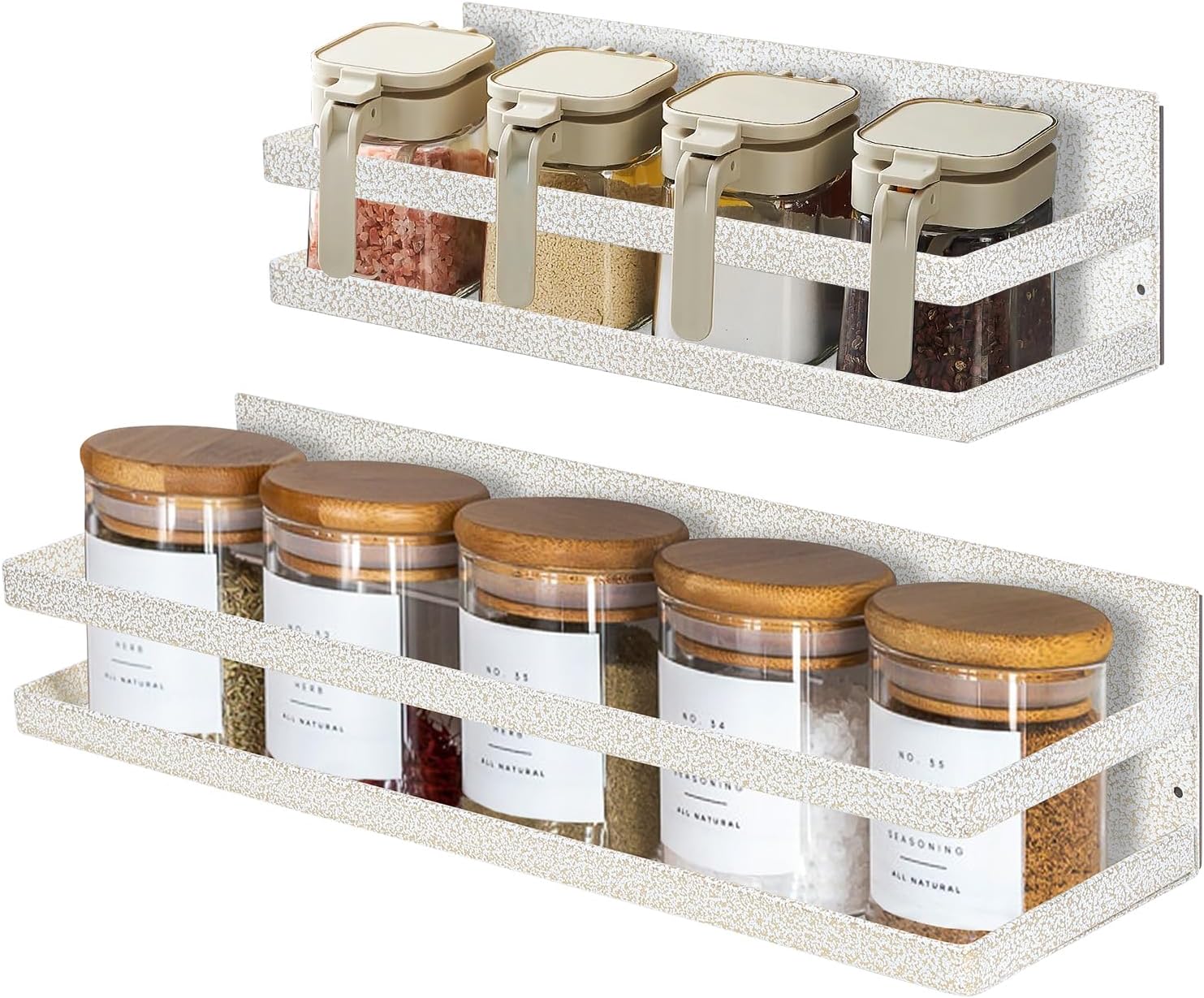 Amazon.com: Uten Large Magnetic Spice Rack for Refrigerator, 2 Pack ...