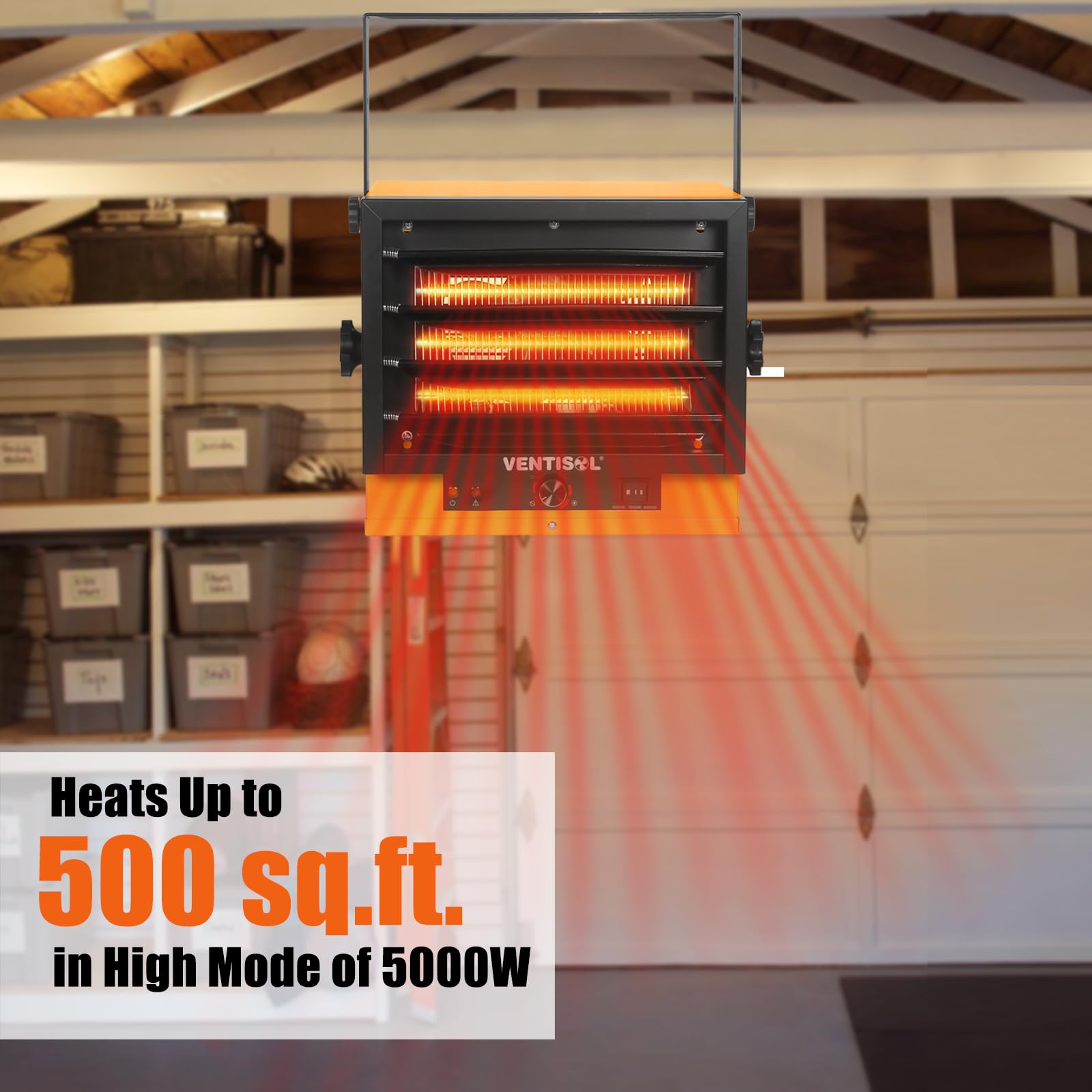 Snapklik.com : Electric Garage Heater, 3000/4000/5000W Ceiling Heaters ...