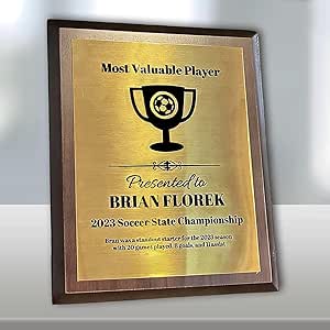 Amazon.com: JCYIF Custom Award Plaque Personalized Engraved Plaques for ...