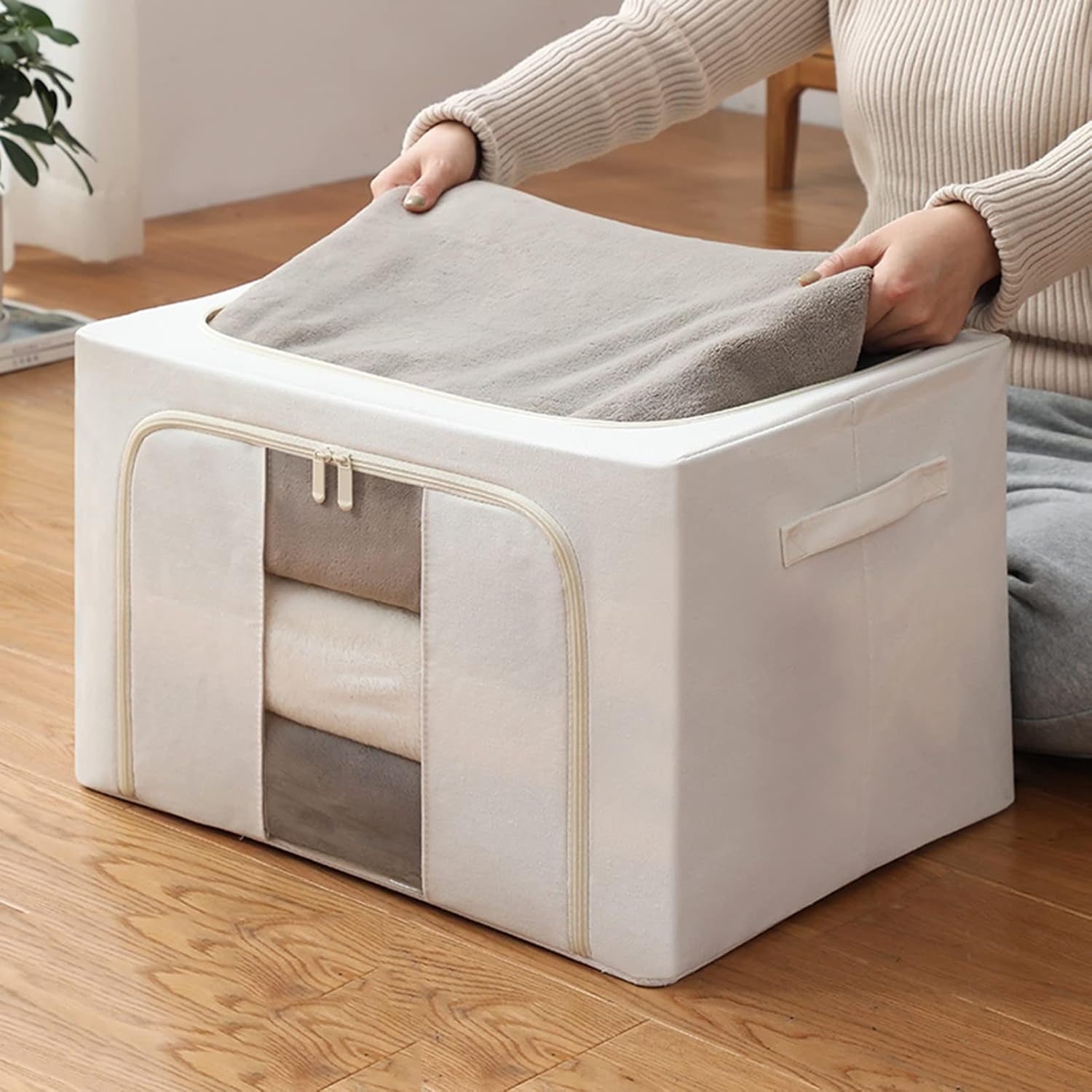 Amazon.com: Foldable Clothes Storage Organizer, Storage Bins/Bags for ...