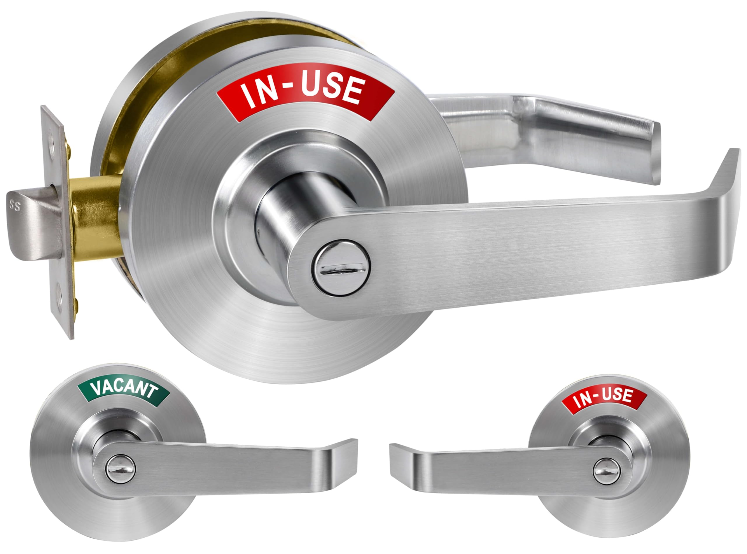 Hawaminent Privacy Indicator Lever Lock - Vacant Occupied Bathroom Lock ...