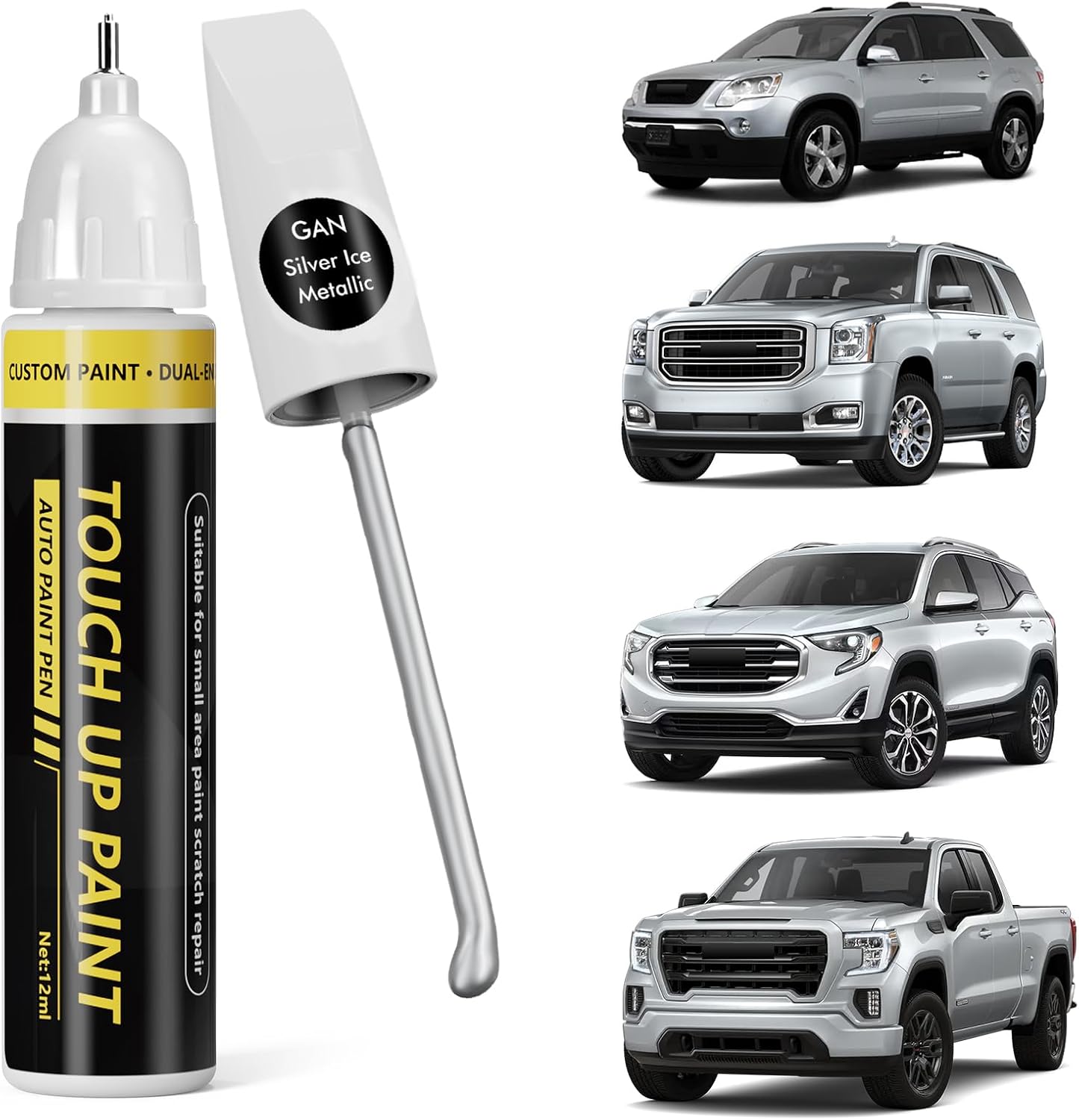 Amazon.com: Pholeon (Silver Ice Metallic (GAN) Car Touch Up Paint for ...