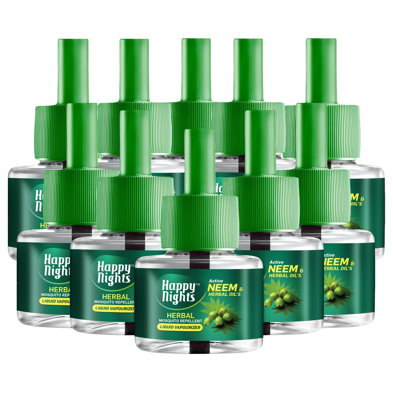 Happy Nights Neem Mosquito Refill | Herbal Neem Repellent | Repellent ...