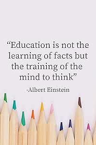 Amazon.com: Classroom Poster Albert Einstein Quote | 18-Inch by 12-Inch ...