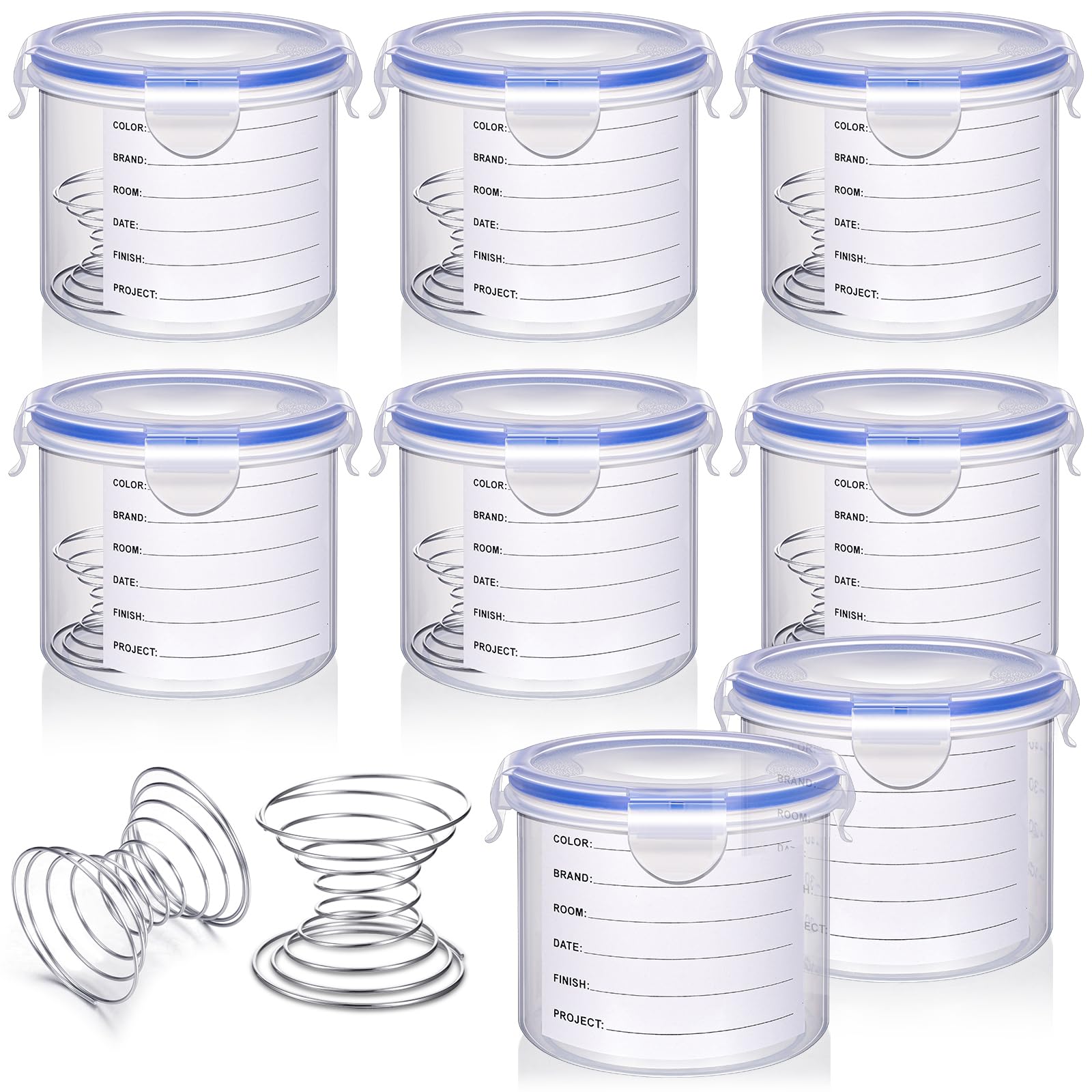 Amazon.com: Remerry 8 Sets Paint Container with Stainless Steel Mixing ...