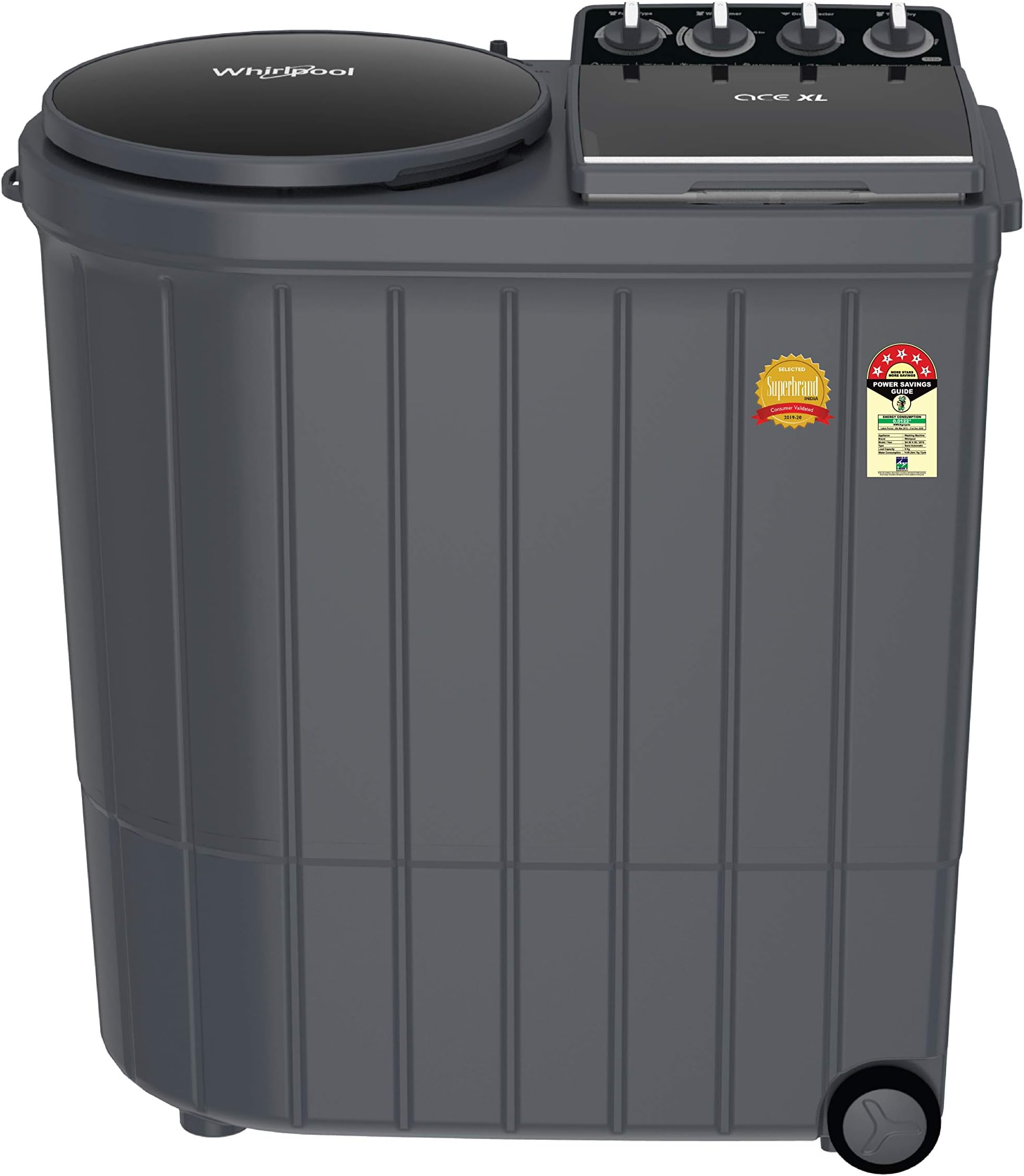 Whirlpool 9 Kg 5 Star Ace XL Semi-Automatic Top Loading Washing Machine ...