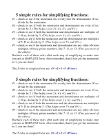 Fractions Cheat Sheet