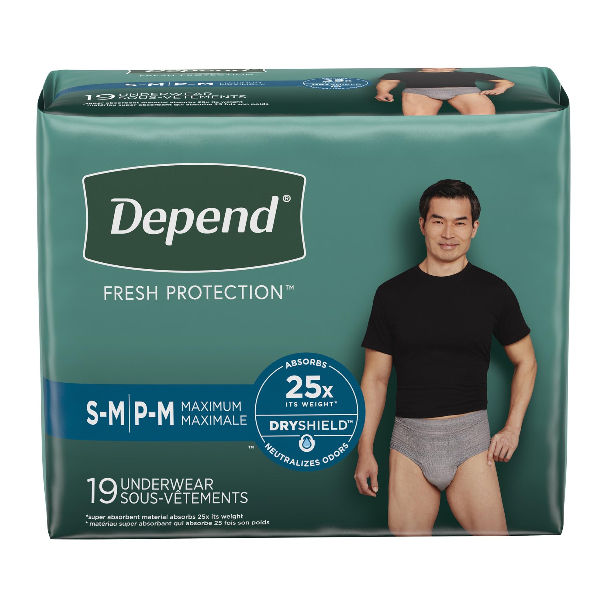 Snapklik.com : Depend FIT-FLEX Incontinence Underwear For Men, Maximum ...