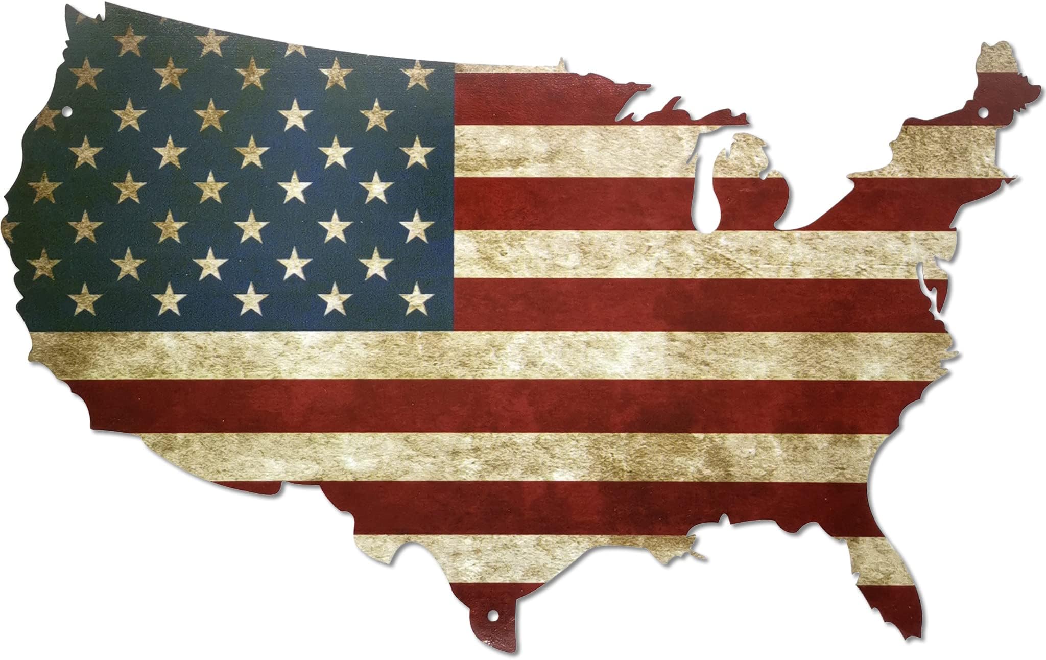 Amazon.com : Rogue River Tactical USA American Waving Flag Metal Tin ...