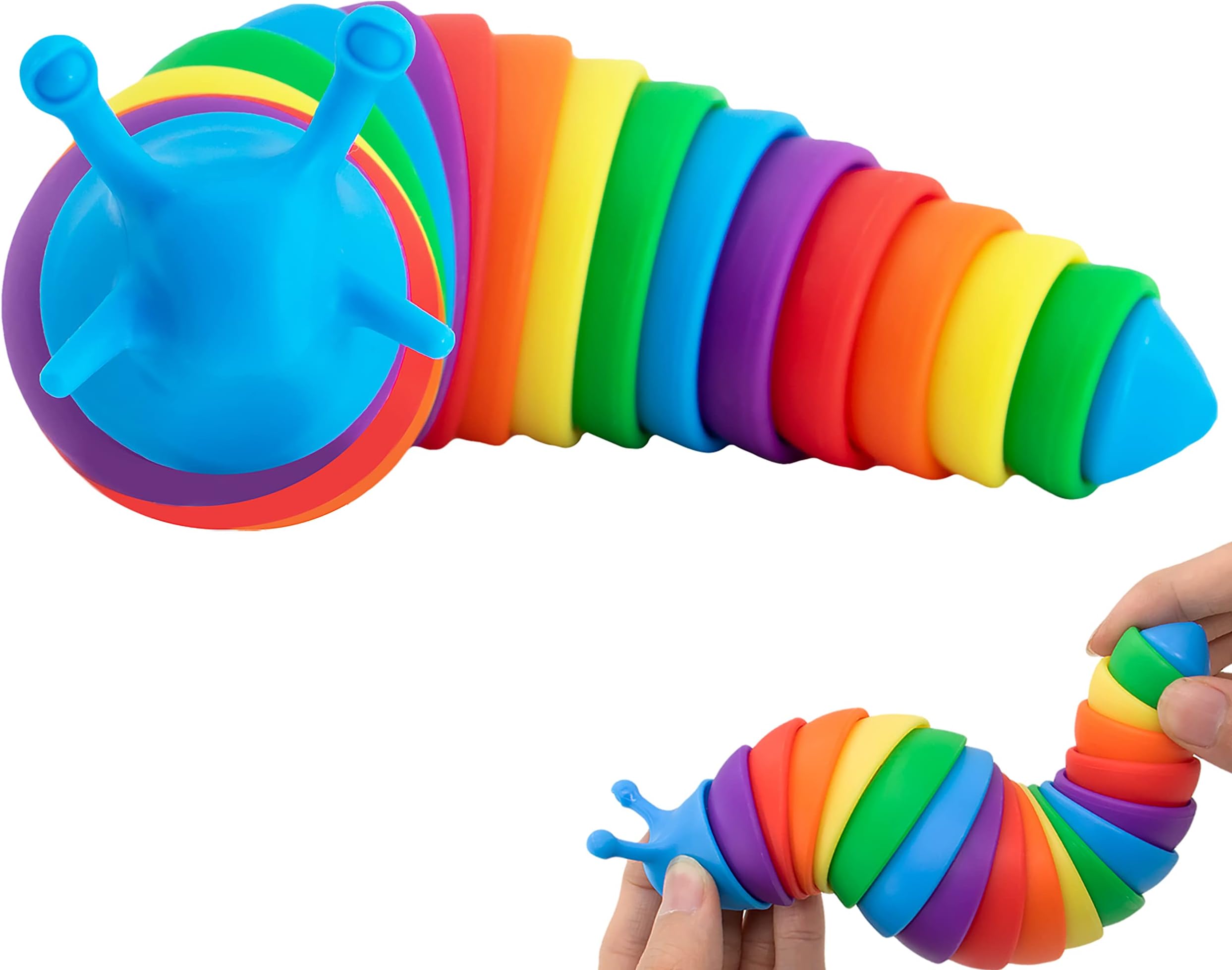 Coogam Rainbow Puzzle Ball with Pouch Color-Matching Puzzle Game Fidget ...