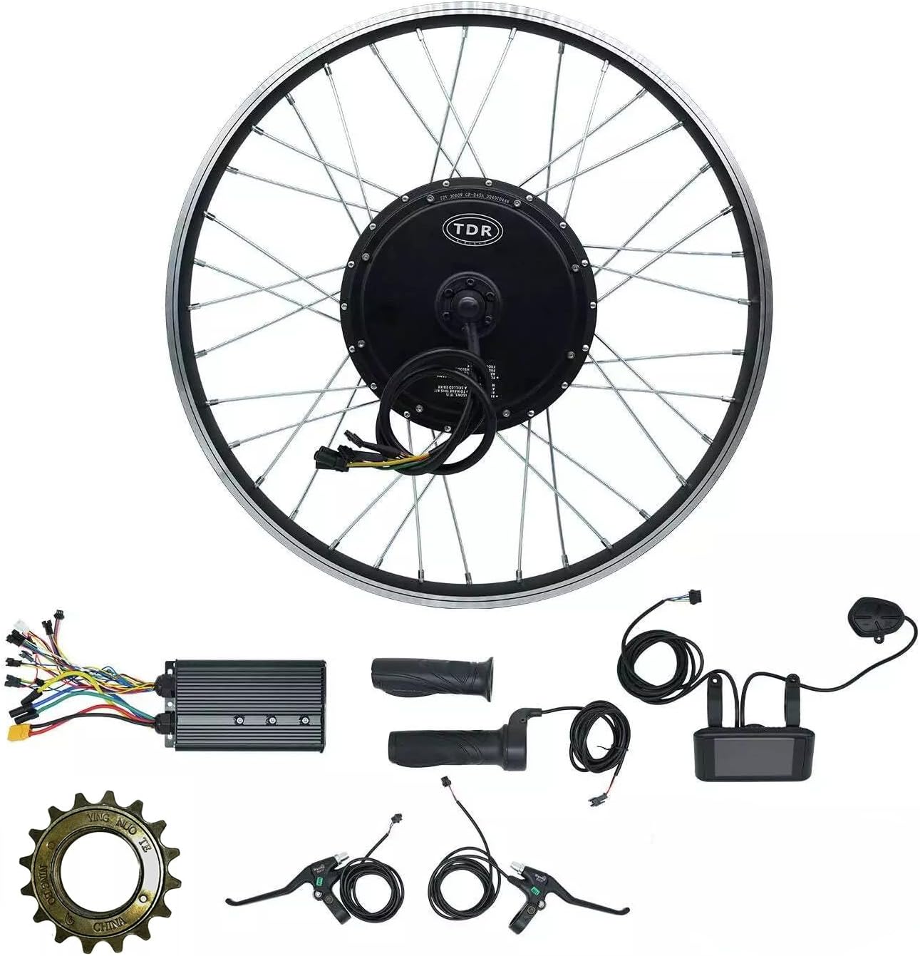 TDR 72V 3000W 80A Rear Rim Motor Electric Bike Conversion Kit 26 Inch ...