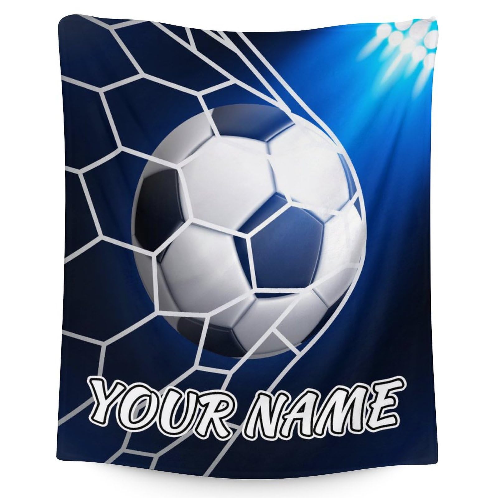 Amazon.com: Personalized Soccer Blanket for Teens - 50x60 Inches Throw ...