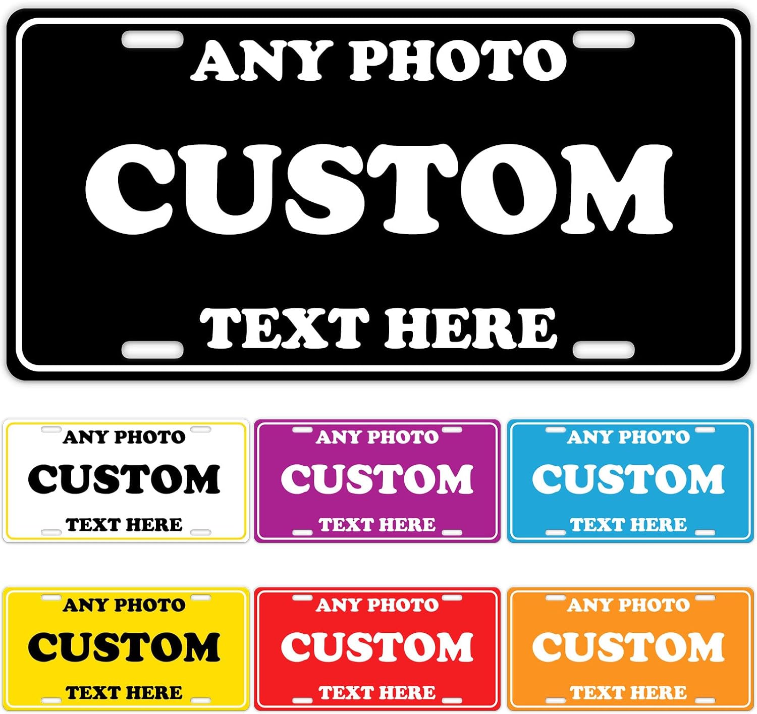 Amazon.com: Aurionix Custom License Plate for Front of Car Personalized ...