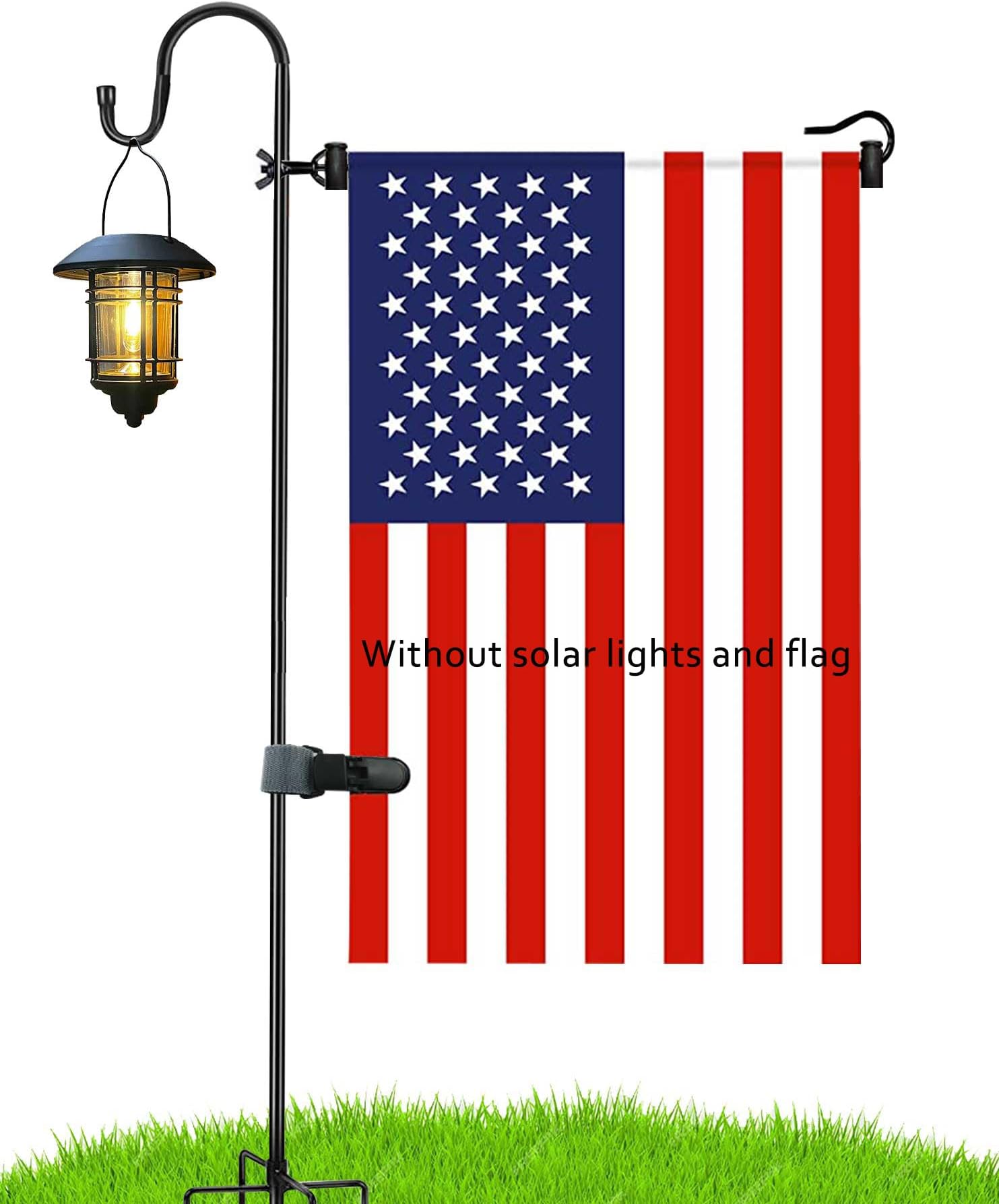 Amazon.com : Garden Flag Stand and Shepherd Hook,76 Inch Garden Flag ...