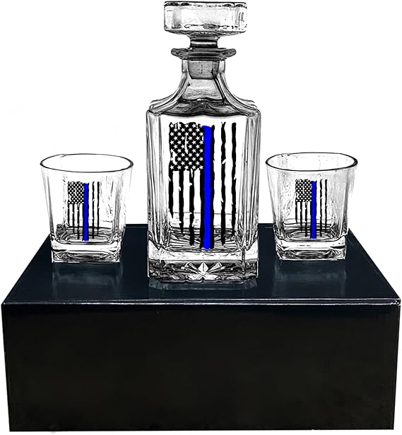 Amazon.com | Rogue River Tactical Blue Line Tattered Flag Police ...
