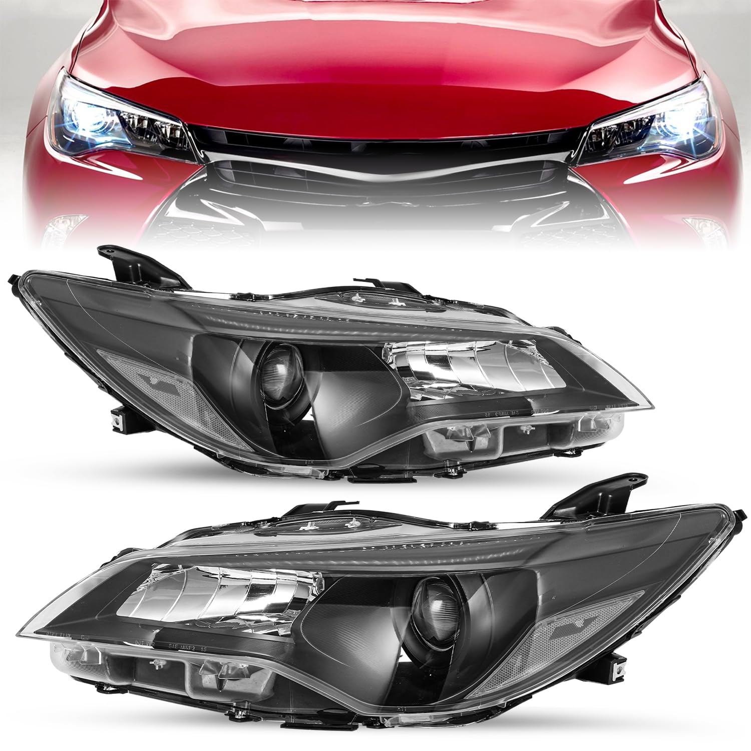 Snapklik.com : SOCKIR Halogen Headlight Assembly Fit For 2015 2016 2017 ...