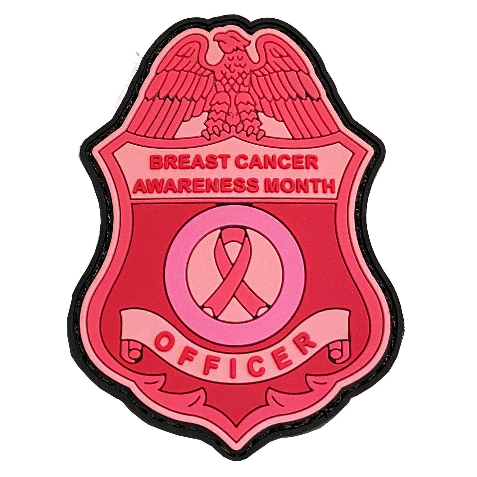 Amazon.com: BL17-017 Pink Breast Cancer Awareness PVC Patch with Hook ...