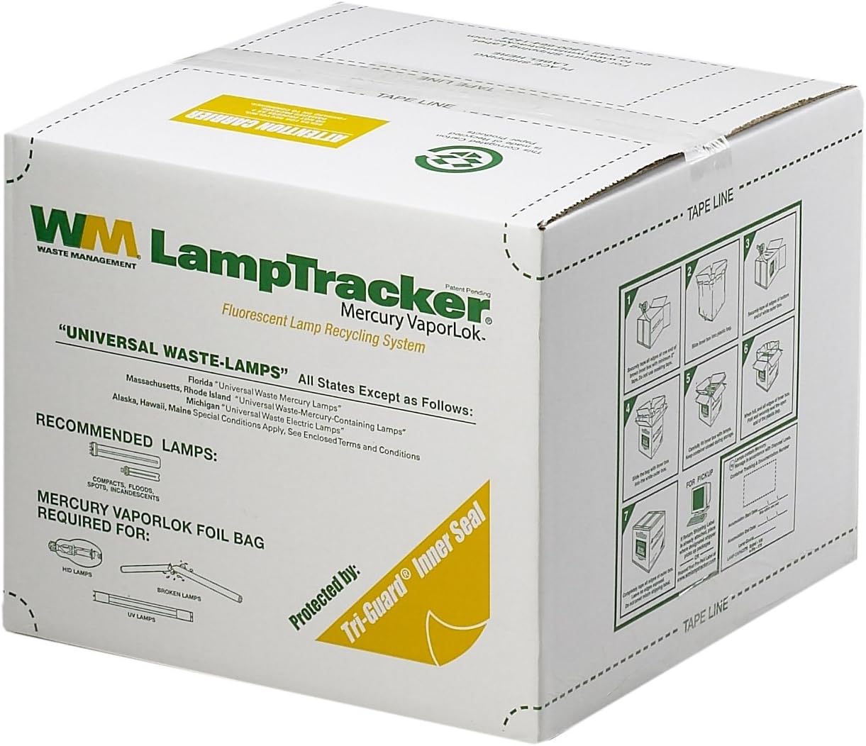 Waste Management VLC LampTracker Mercury VaporLok CFL & Miscellaneous ...