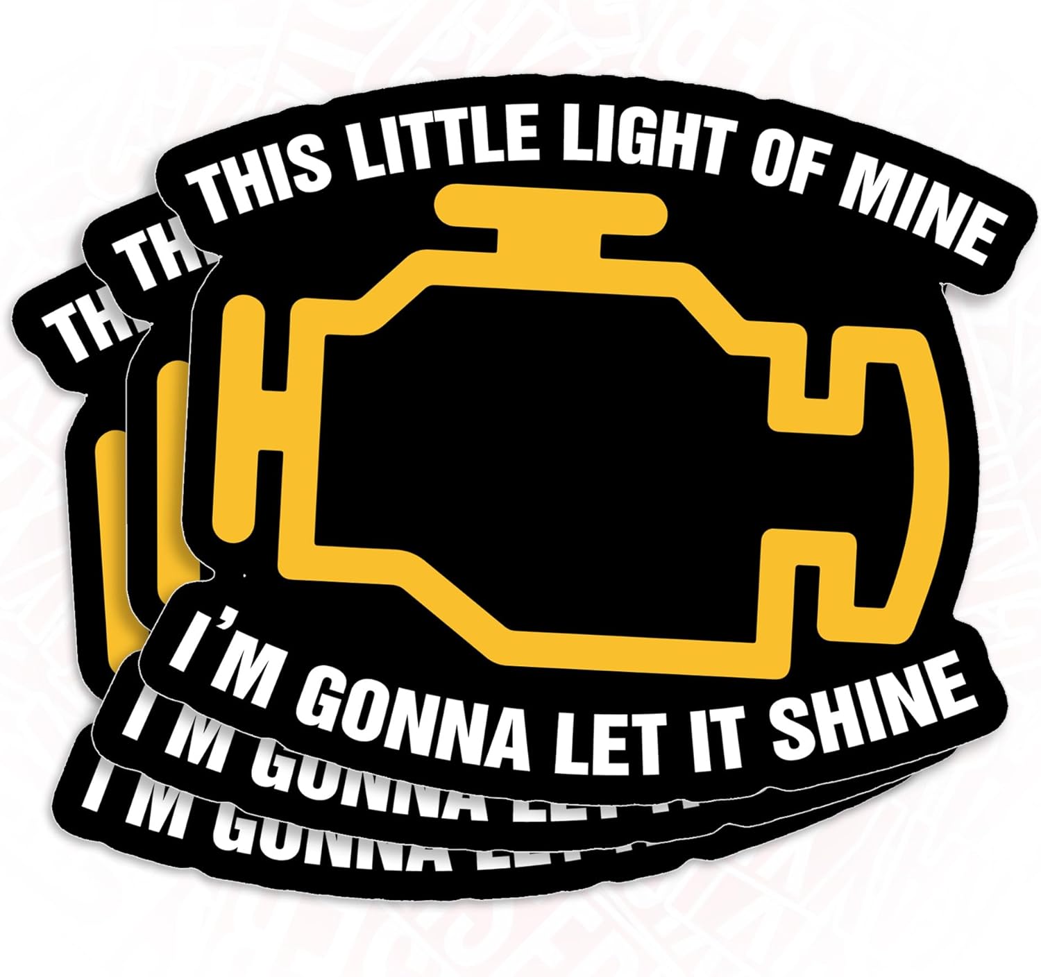 Amazon.com: (3Pcs) This Little Light of Mine Sticker for Cars 2" Blue ...