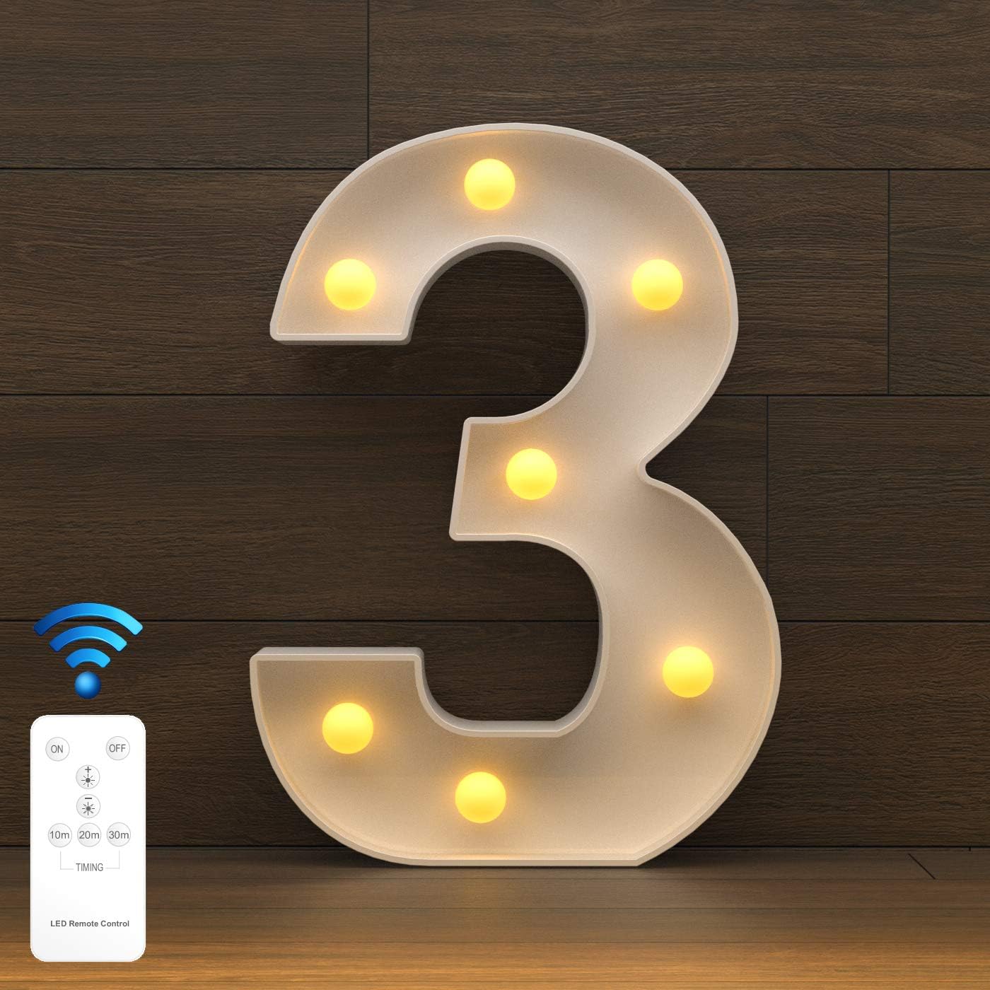 YOUZONE Newly Upgrade LED Letter Lights Marquee Alphabet Light Up ...