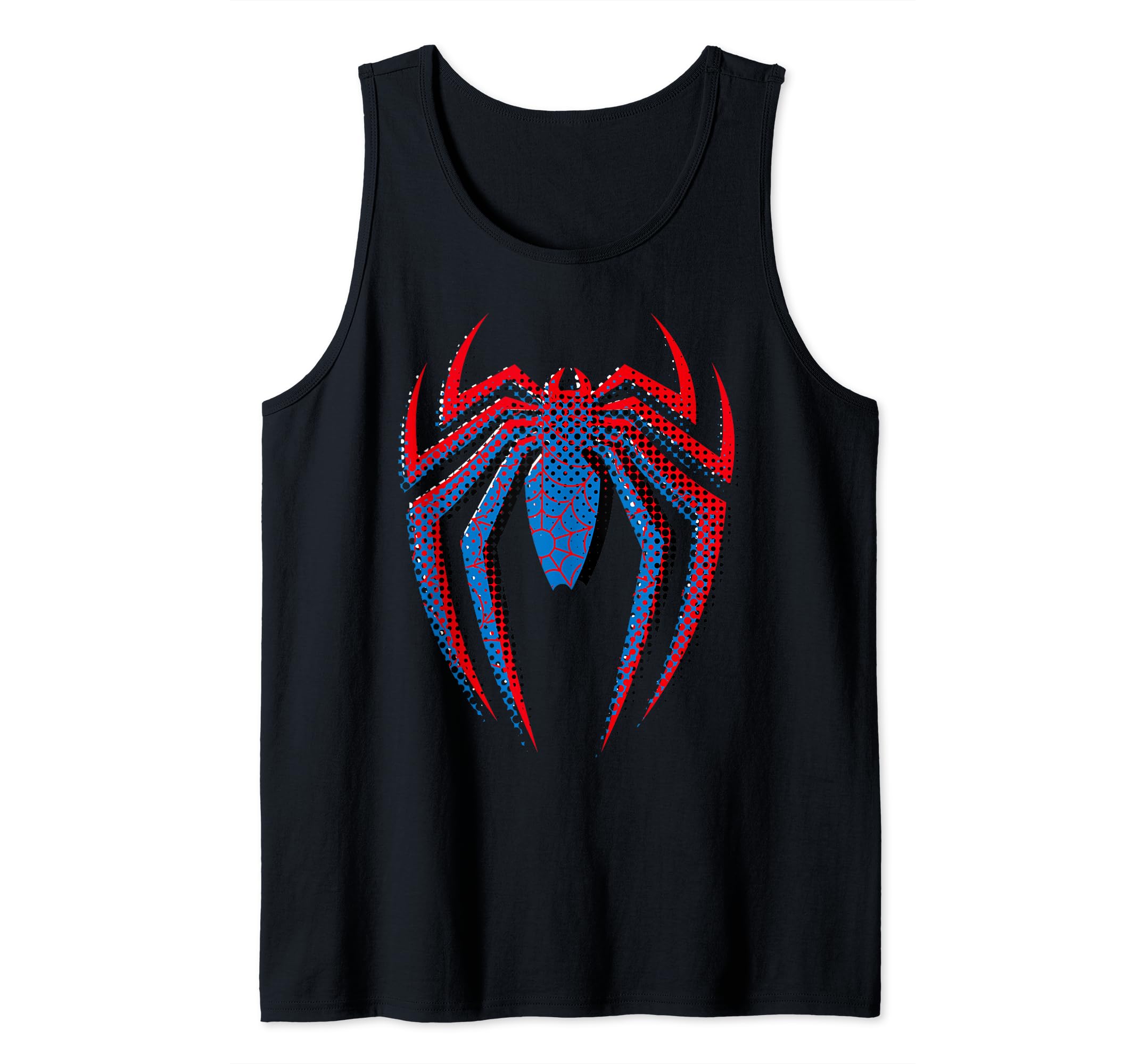 Amazon.com: Marvel Spider-Man Dot Build-Up Logo Tank Top : Clothing ...