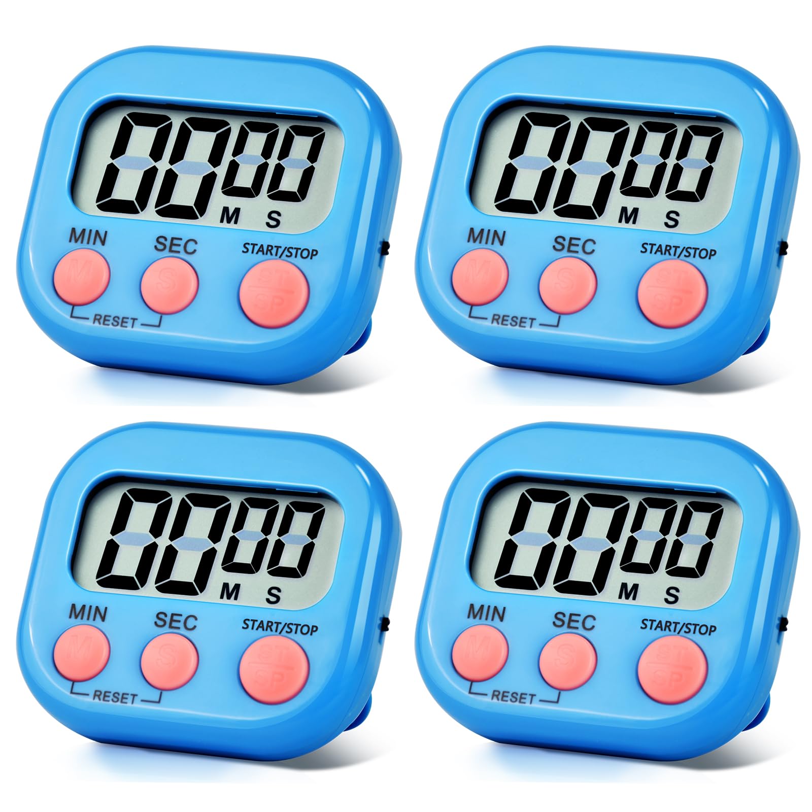 Amazon.com: Timers 4 Pack Digital Kitchen Timer Magnetic Digital Timer ...