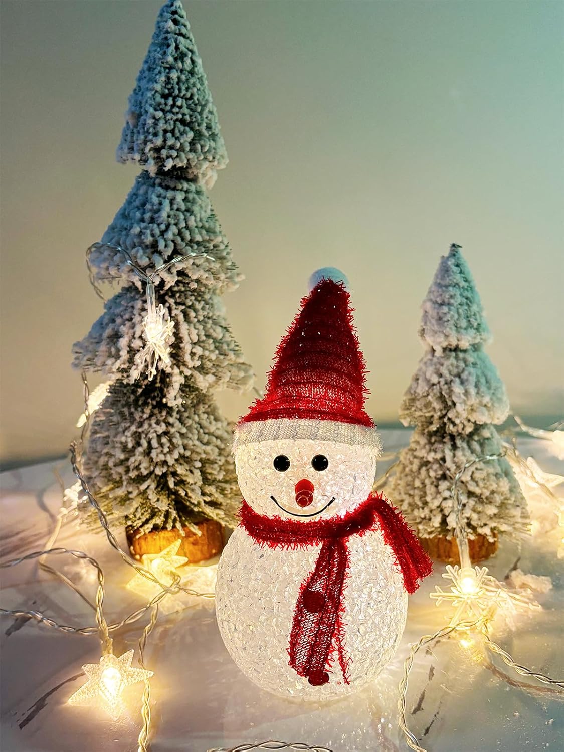 Amazon.co.jp: Lanito 雪だるまランタン 卓上置物 LED キャンドルライト クリスマス飾り 卓上置物 雰囲気作り 部屋 玄関 飾り (赤い) : おもちゃ