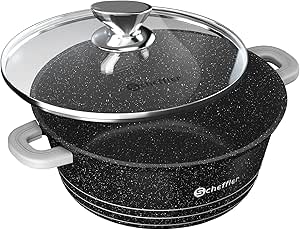 Topf Scheffler Cooking Pot 20 cm 2.2 L with Glass Lid, Casserole Pot ...