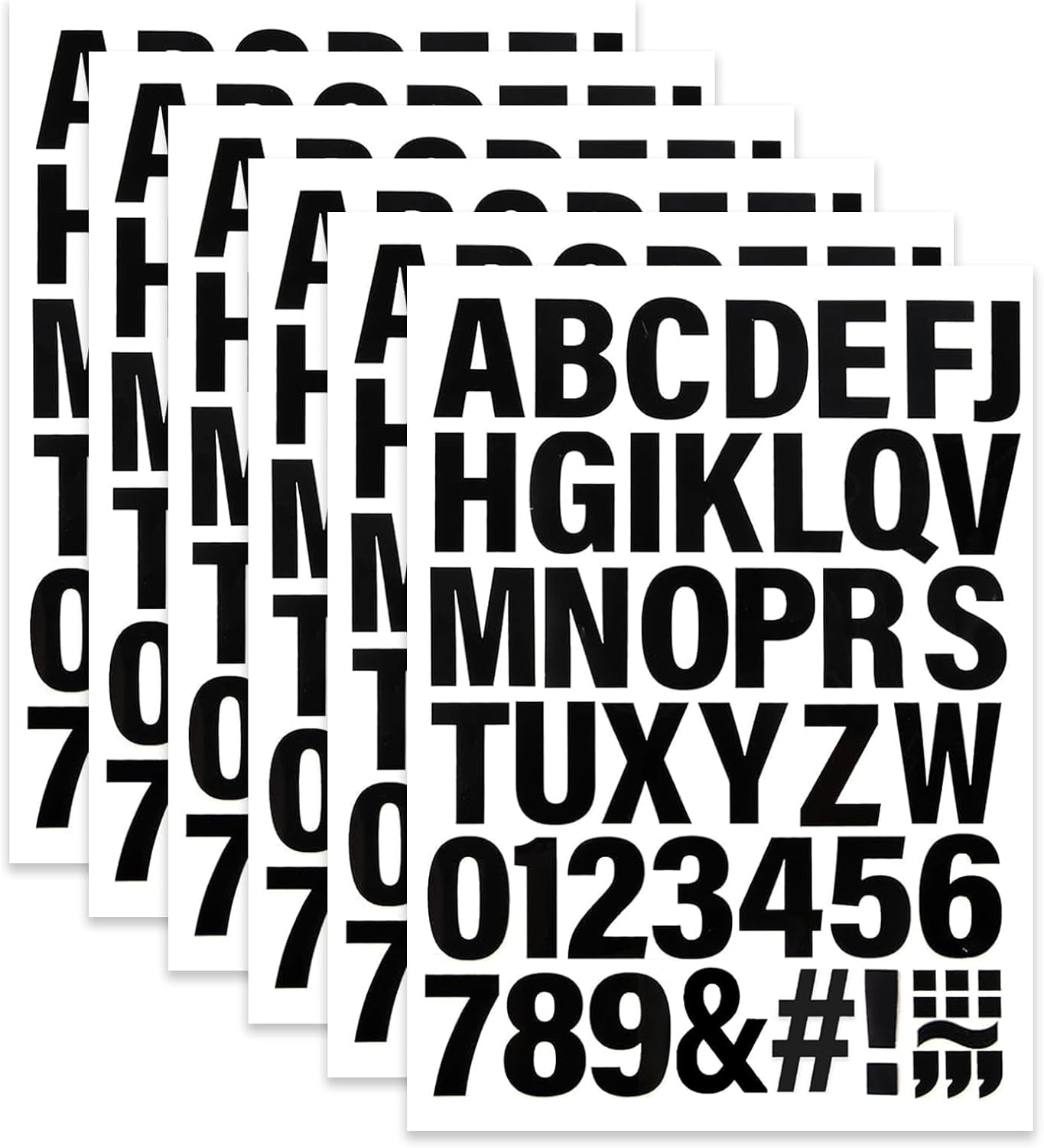 Iron on Letters for Clothes, 6 Sheets Heat Transfer Letters and Numbers ...