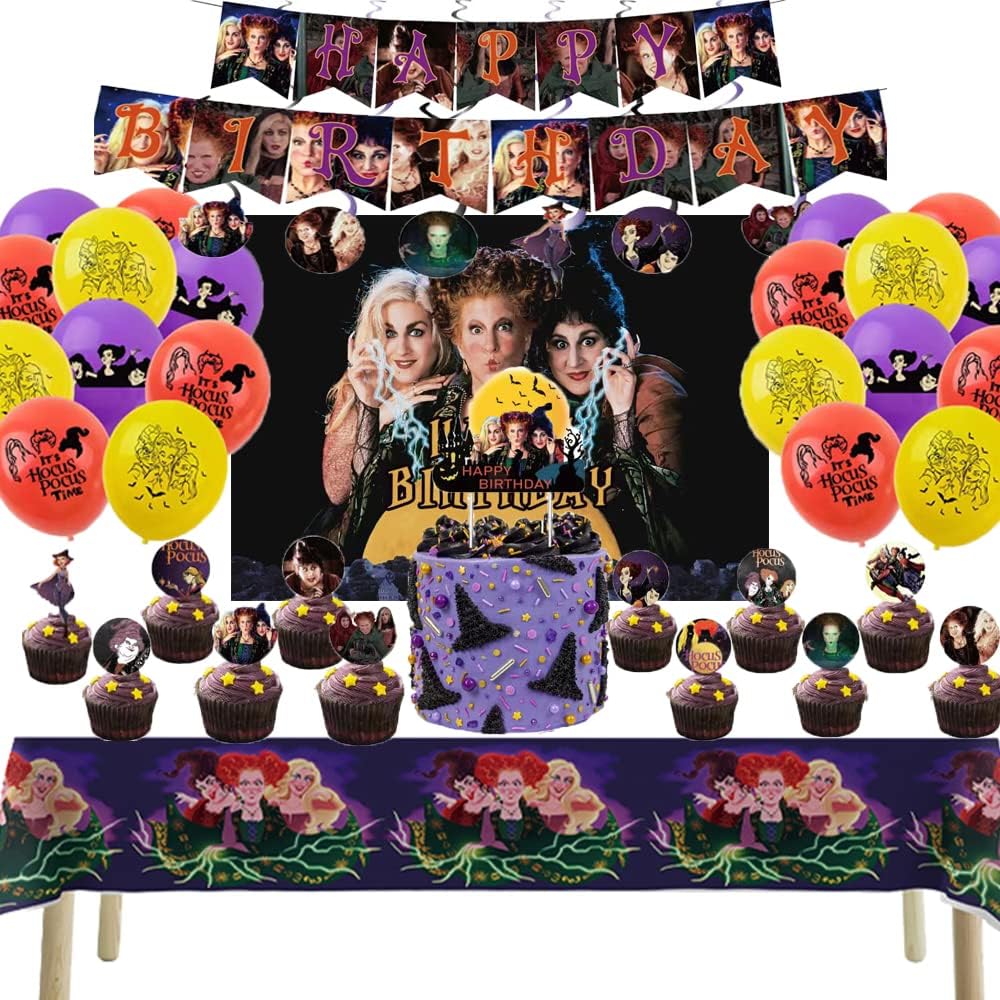 Amazon.com: Hocus Pocus Party Supplies, Halloween Theme Party ...