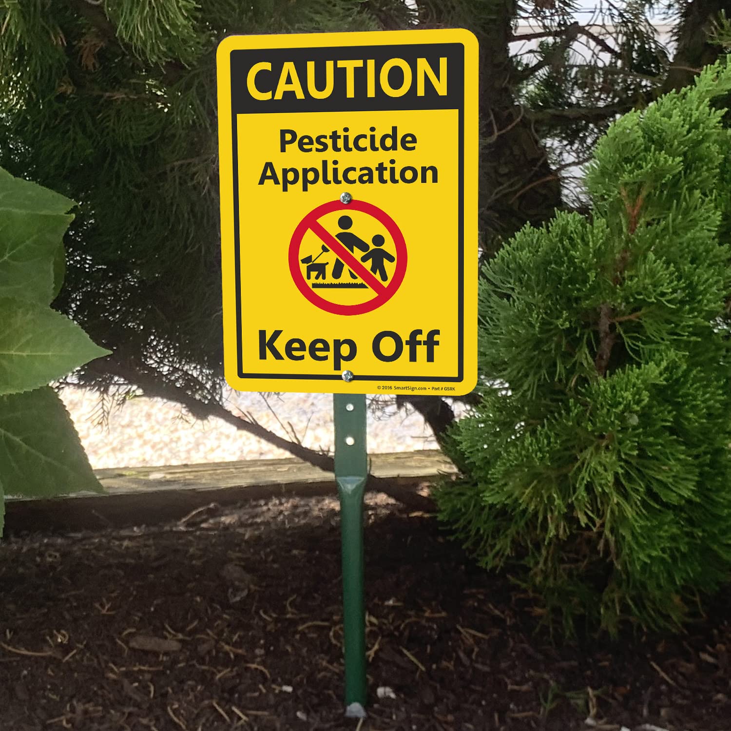 Snapklik.com : 10 X 7 Inch Caution - Pesticide Application, Keep Off ...