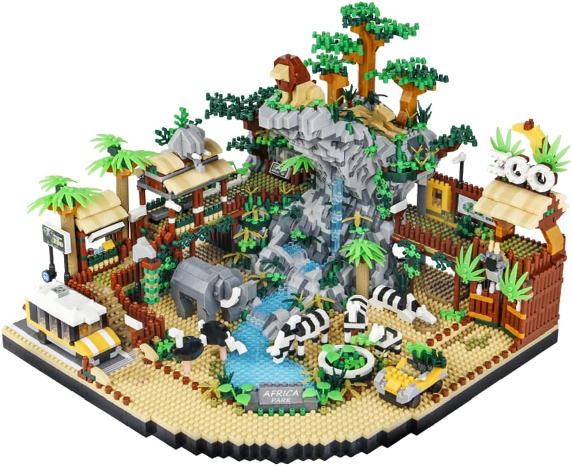 Amazon.com: GOTIMON Micro Mini Blocks Desert Zoo Building Blocks,Animal ...