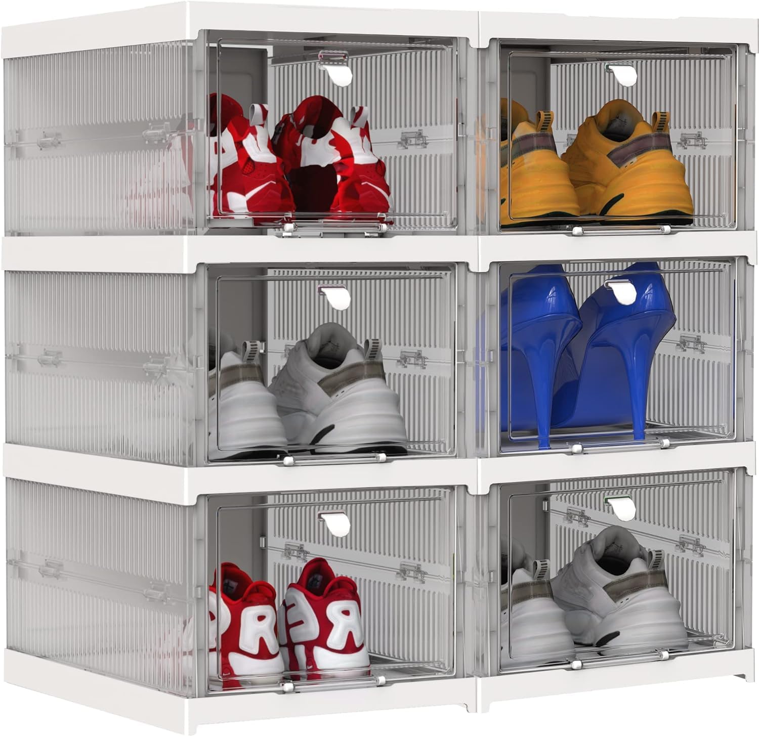 Amazon.com: Utopia Home Shoe Organizer - Plastic Stackable Shoe Storage ...