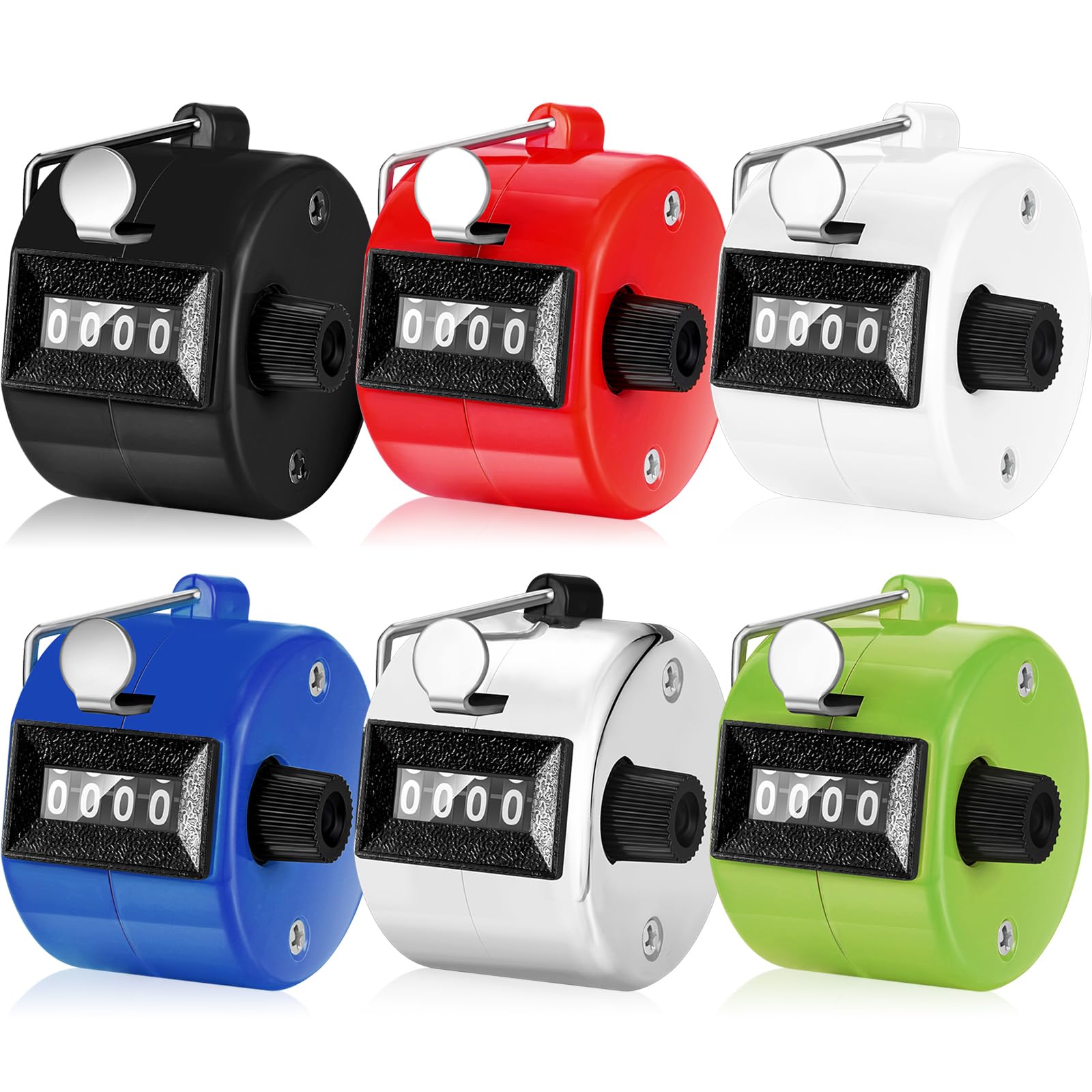 Snapklik.com : TOODOO 6 Pack Hand Tally Counter 4 Digit Mechanical Palm ...