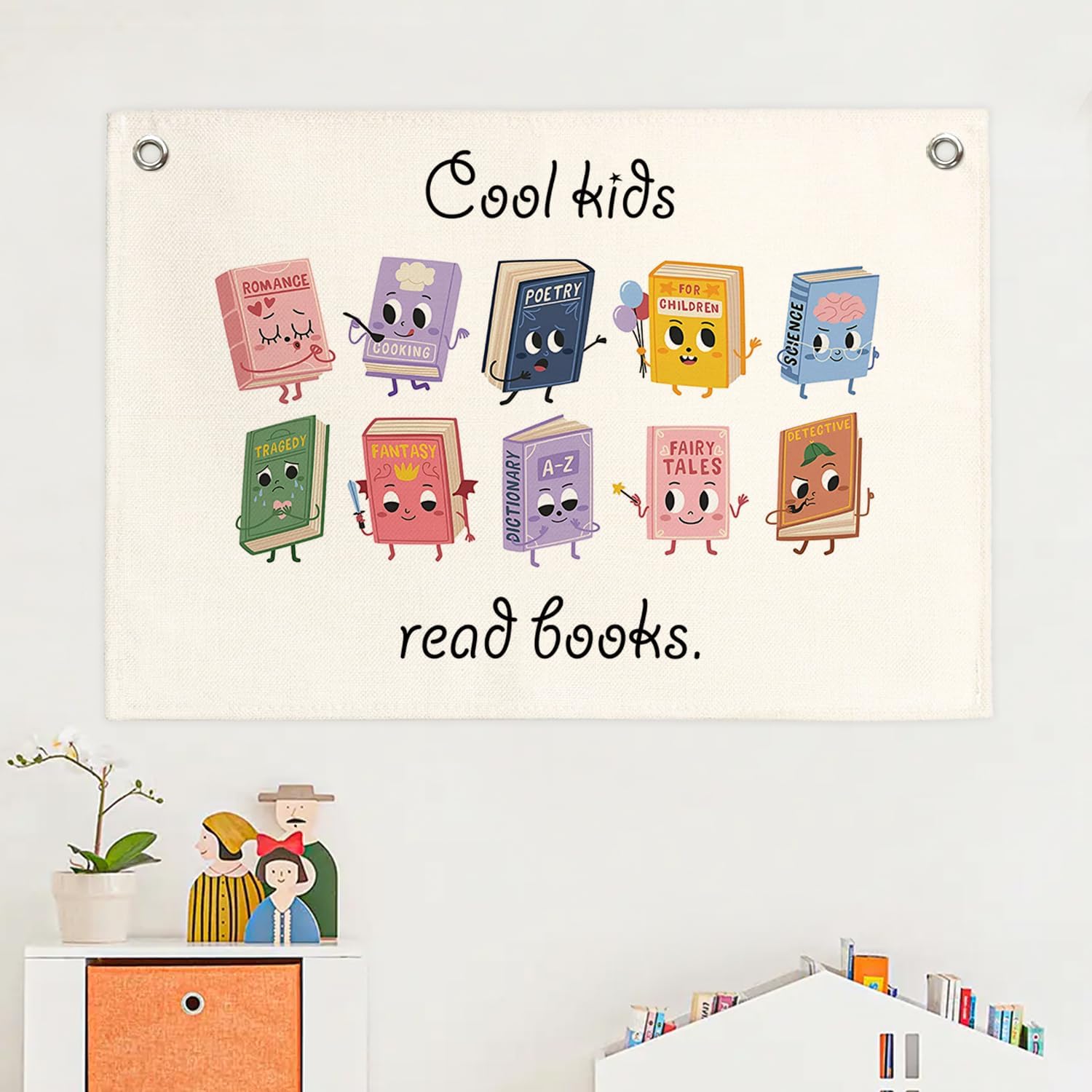 Amazon.com: Lacama Reading Corner Decor for Classroom Flags Banner ...