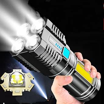 LED Flashlight Nine Lights in One Brightest Outdoor Flashlight 1000 ...