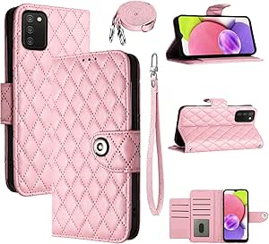 Amazon.com: Dswteny Wallet Case for Samsung Galaxy A03s US Version 5G 2022 with Wrist Strap ...