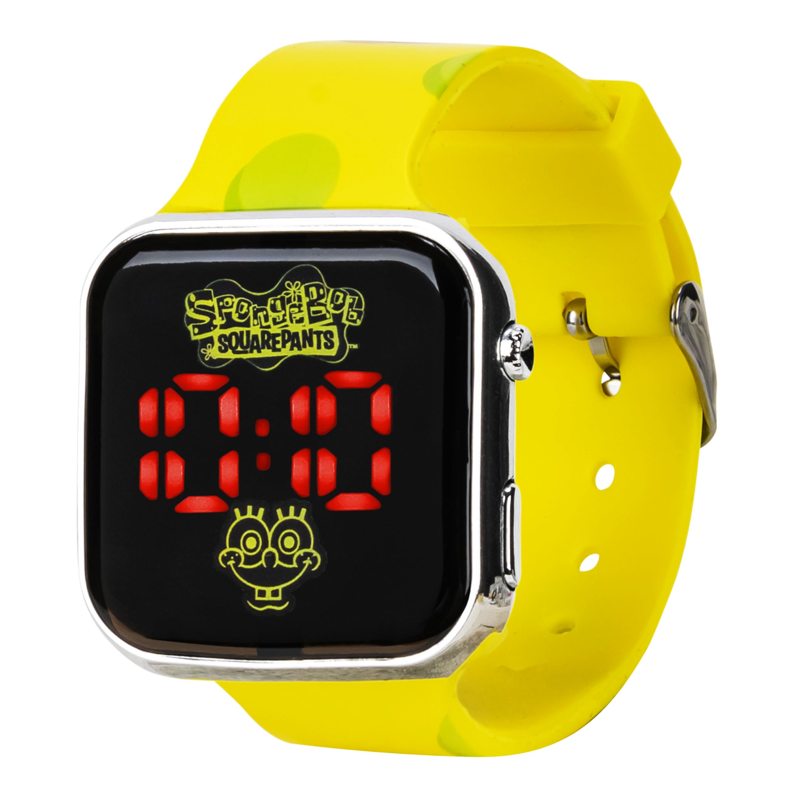 Amazon.com: Accutime Spongebob Squarepants Kids LED Watch – Bright ...
