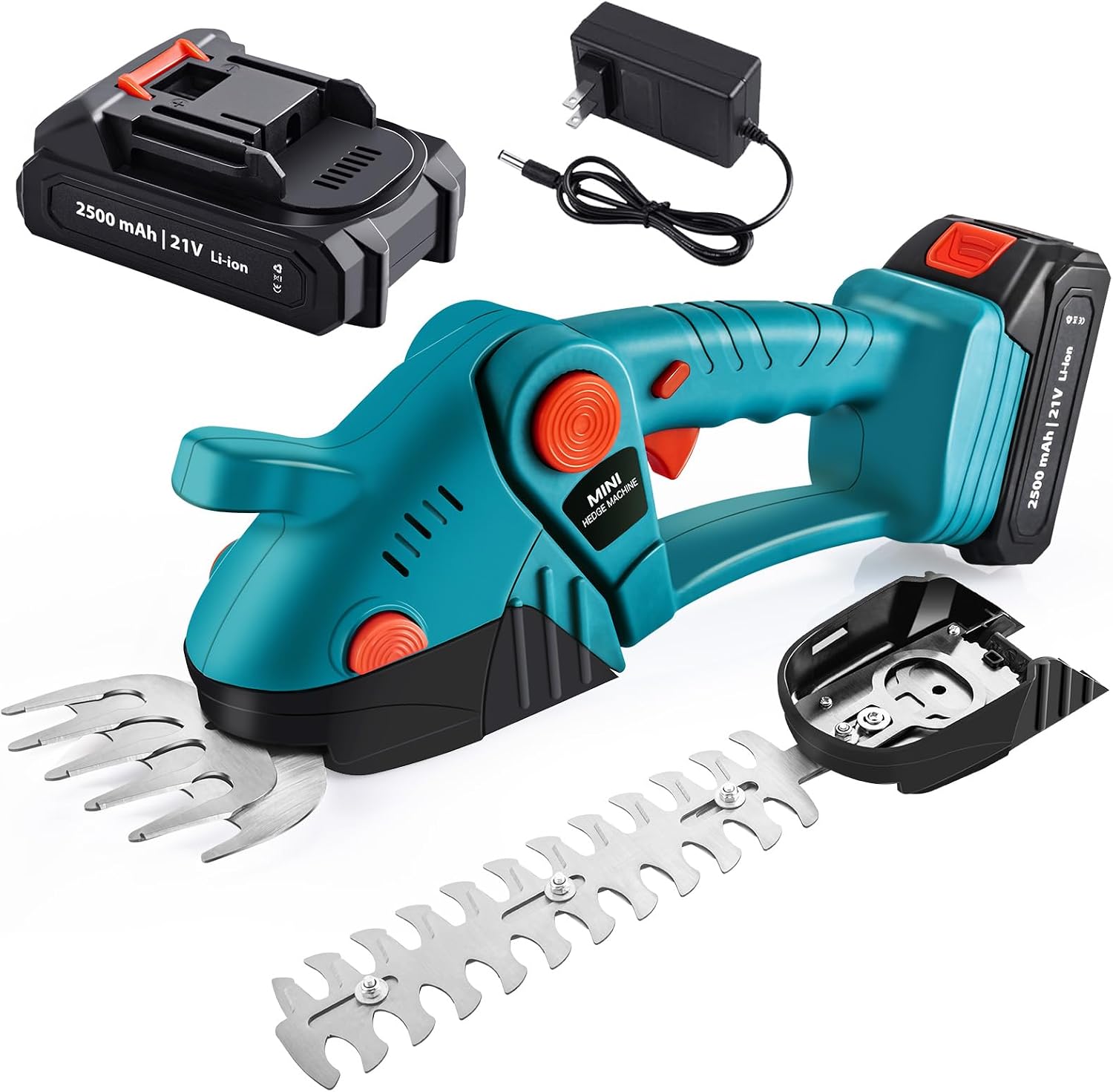 Amazon.com : CHANGE MOORE Hedge Trimmer Cordless, 2-in-1 Handheld Hedge ...