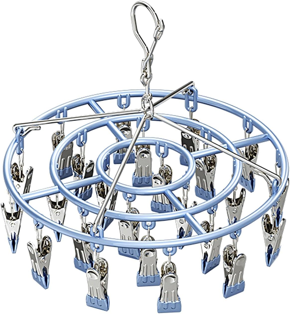 Amazon.com: 24-Clip Stainless Steel Clothes Drying Rack Laundry ...