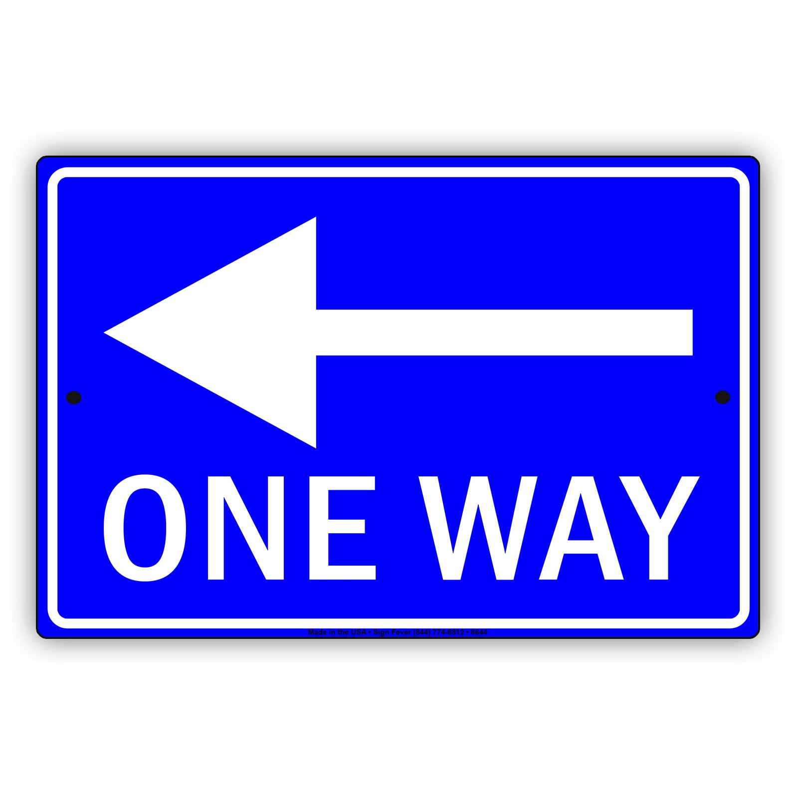 Blank One Way Sign