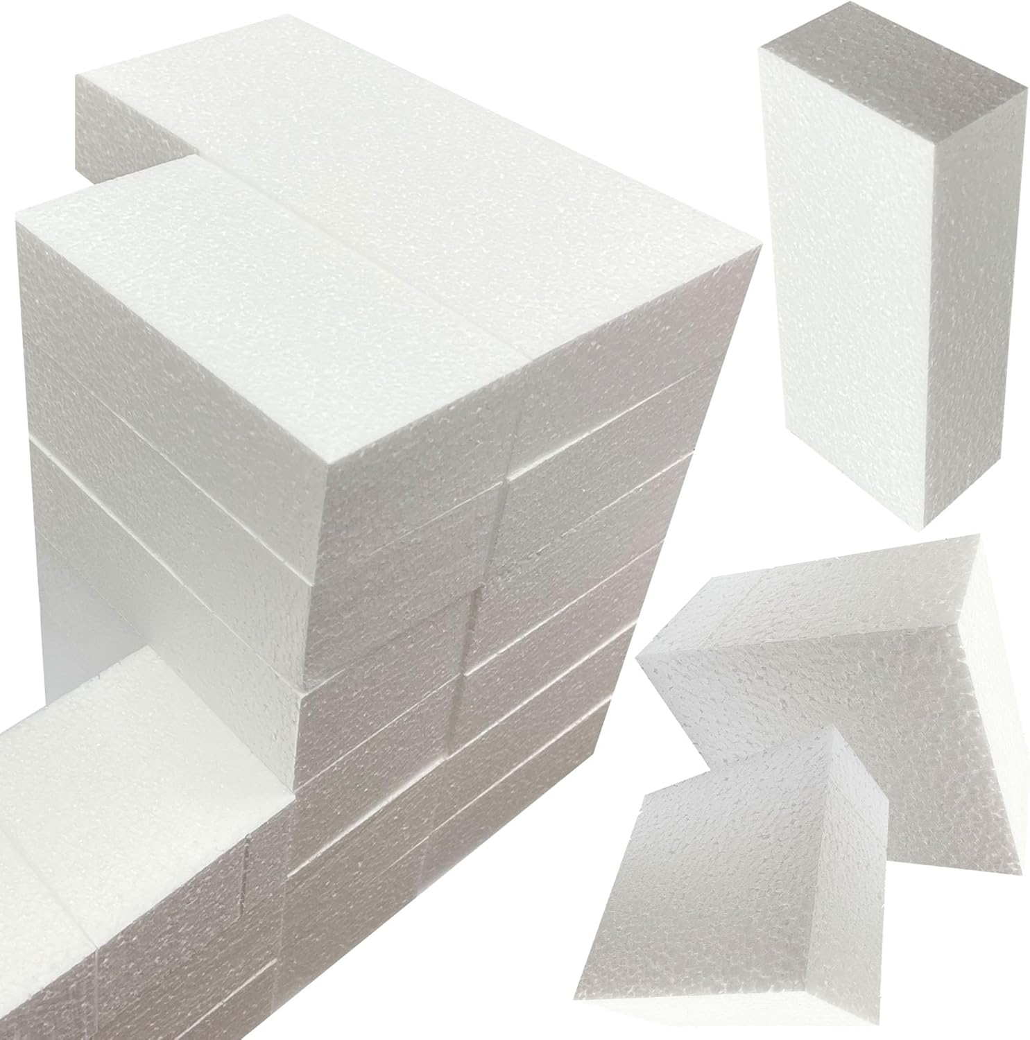 White Polystyrene Foam Blocks Brick or Rectangles for Sculpture ...