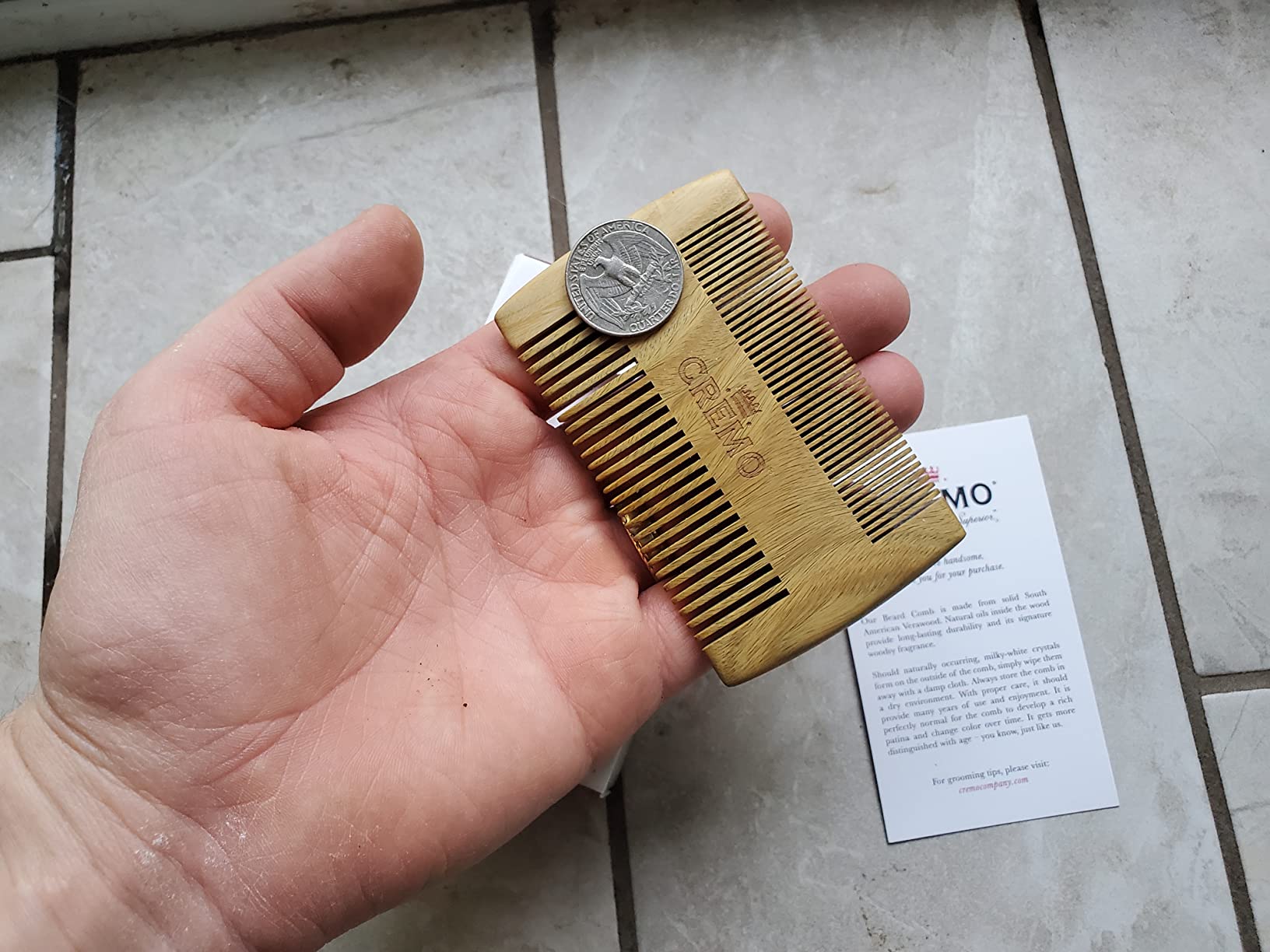 $2/mo - Finance Cremo Dual-Sided Beard Comb for Grooming and Shaping ...