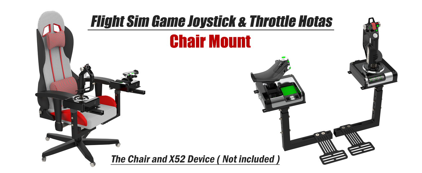 Sim Racing Cockpit EG STARTS Flight Sim Chair Mounts Center Joystick ...