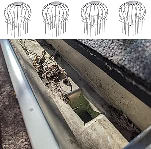 Amazon.co.jp: Gutter Guard Gutter Guard Downspout Leaf Filter Set, Clog ...