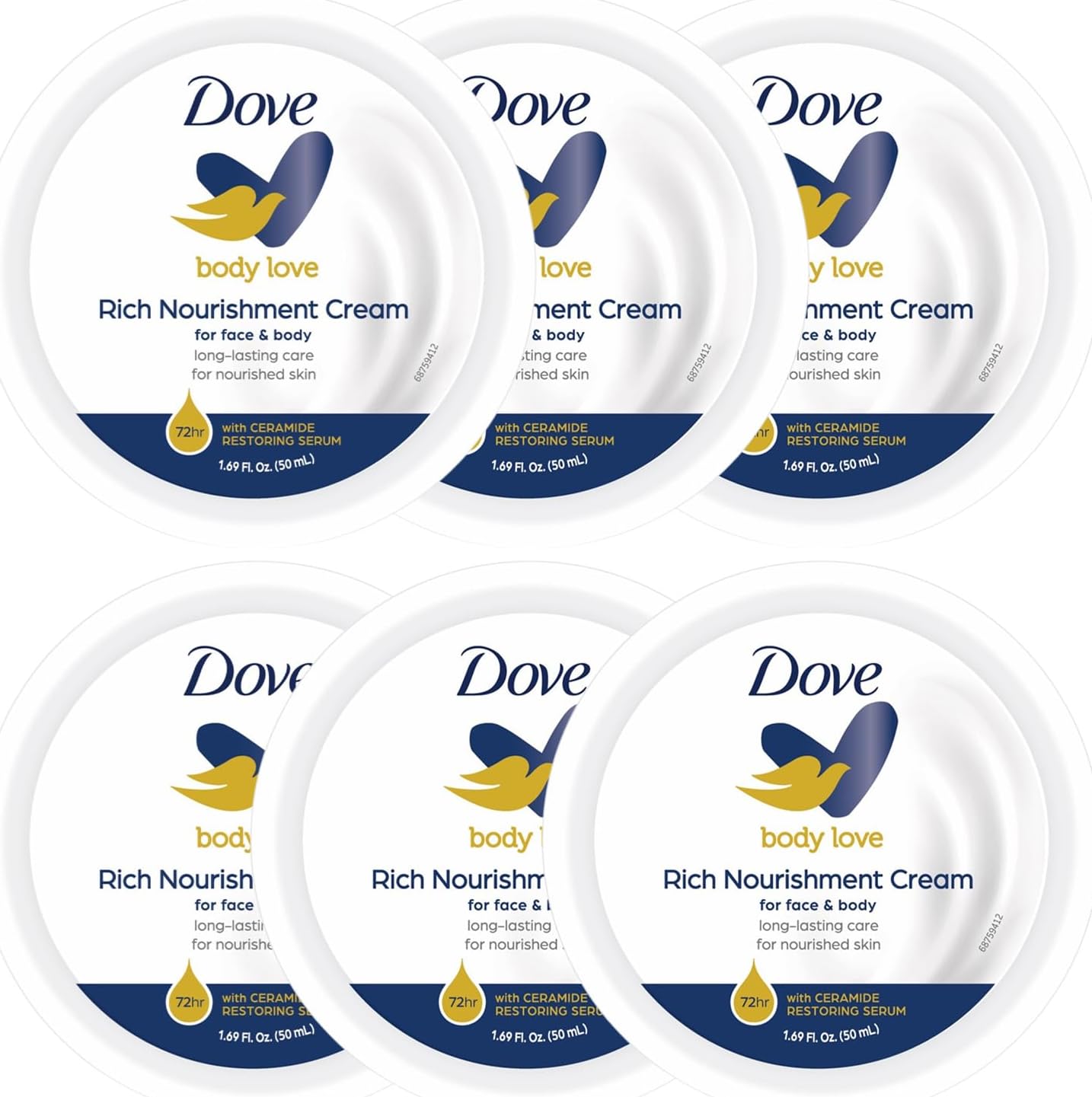 Amazon.com : Dove Nourishing Body Care Rich Nourishment Cream - 250 ml ...