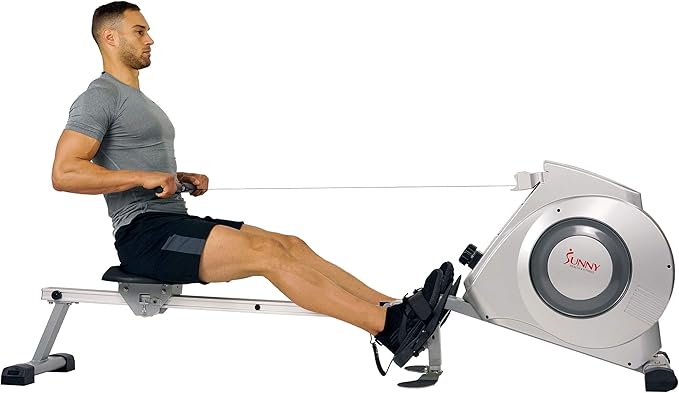 Amazon.com : Sunny Health & Fitness Magnetic Rowing Machine w/ Digital ...