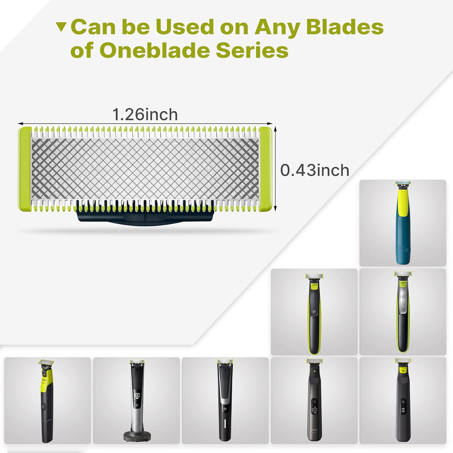 Oneblade Guards, peine guía de 0.511.522.533.544.553.110in para ...