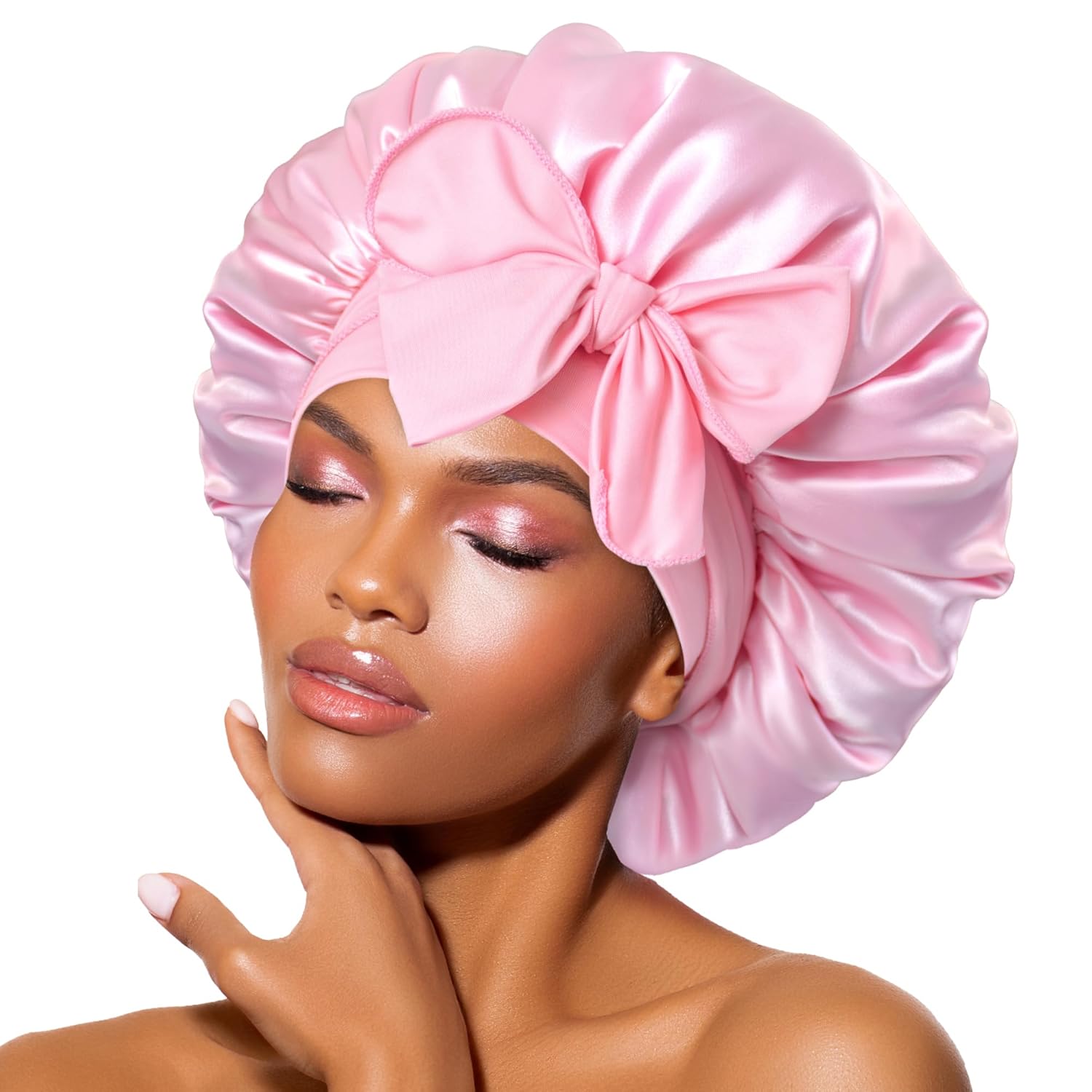 Amazon.com: BONNET QUEEN Silk Bonnet for Sleeping Women Satin Bonnet ...